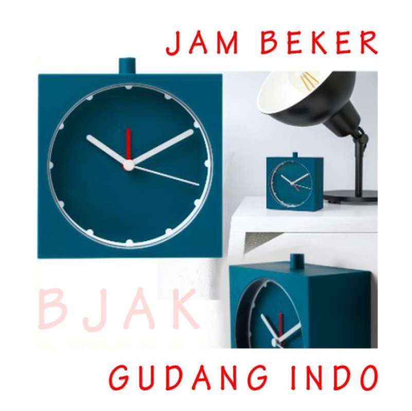 Promo JAM BEKER BJK jam WEKER warna biru tua JAM MEJA Diskon 23% di ...