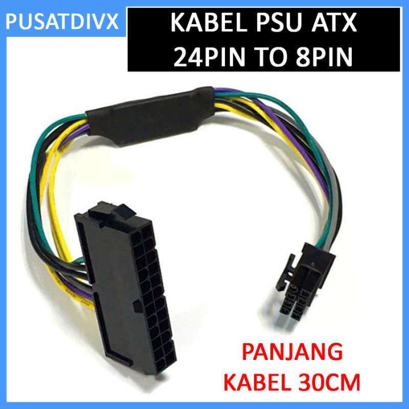 Jual PUADTIVX KABEL PSU ATX 24PIN FEMALE TO 8PIN MALE DELL OPTIPLEX ...