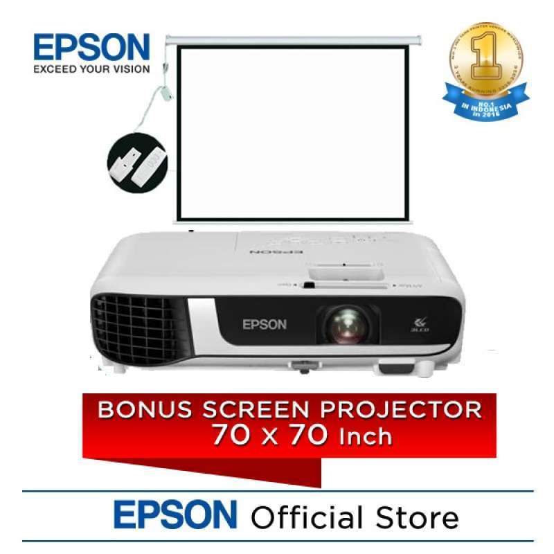 Jual Epson Eb W51 Bonus Screen Original Murah - Harga Diskon Mei 2024 ...