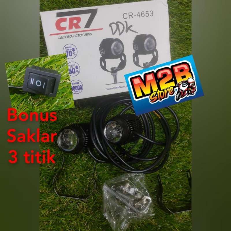 Jual Lampu Tembak Laser D2 Cr7 Mini Led Highlow Putih Kuning Nmax Aerox ...