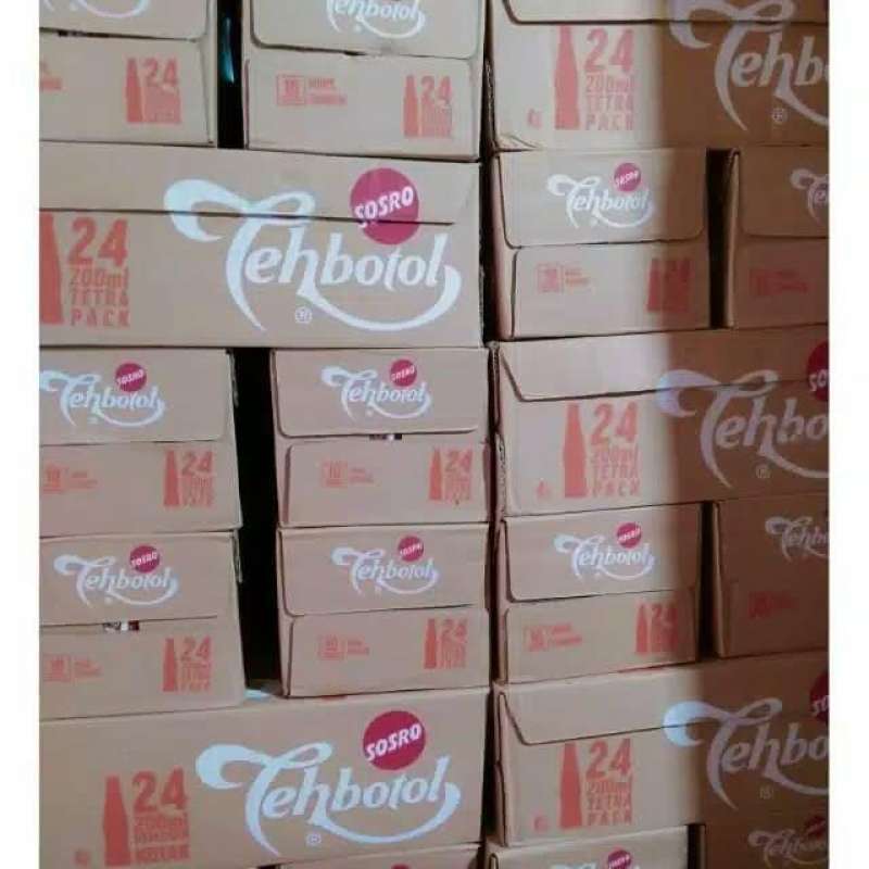 Jual Teh Botol Sosro Kotak 200 Ml (1 Dus Isi 24 Pcs) Khusus Gojek/grab ...