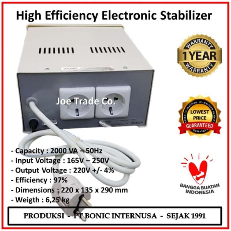 Promo Avr Bonic M 2000 Stabilizer Listrik Stavolt Diskon 15% Di Seller ...