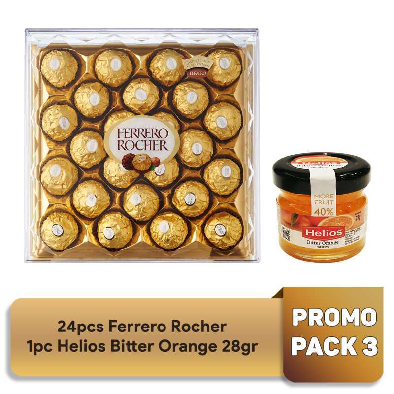 Jual Ferrero Rocher Pack 3 + Helios Bitter Orange [28g] Promo di Seller ...
