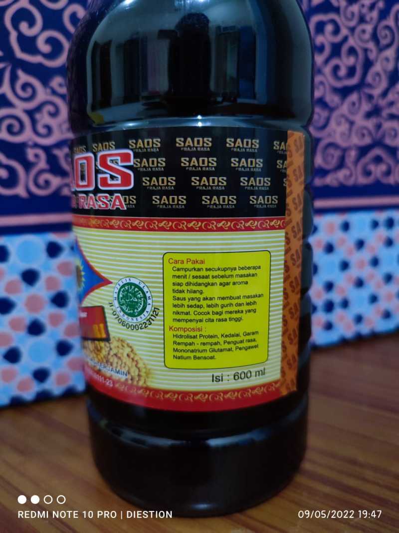 Jual Saos Rajarasa Jumbo 600ml Kemasan Botol Plastik Di Seller ...
