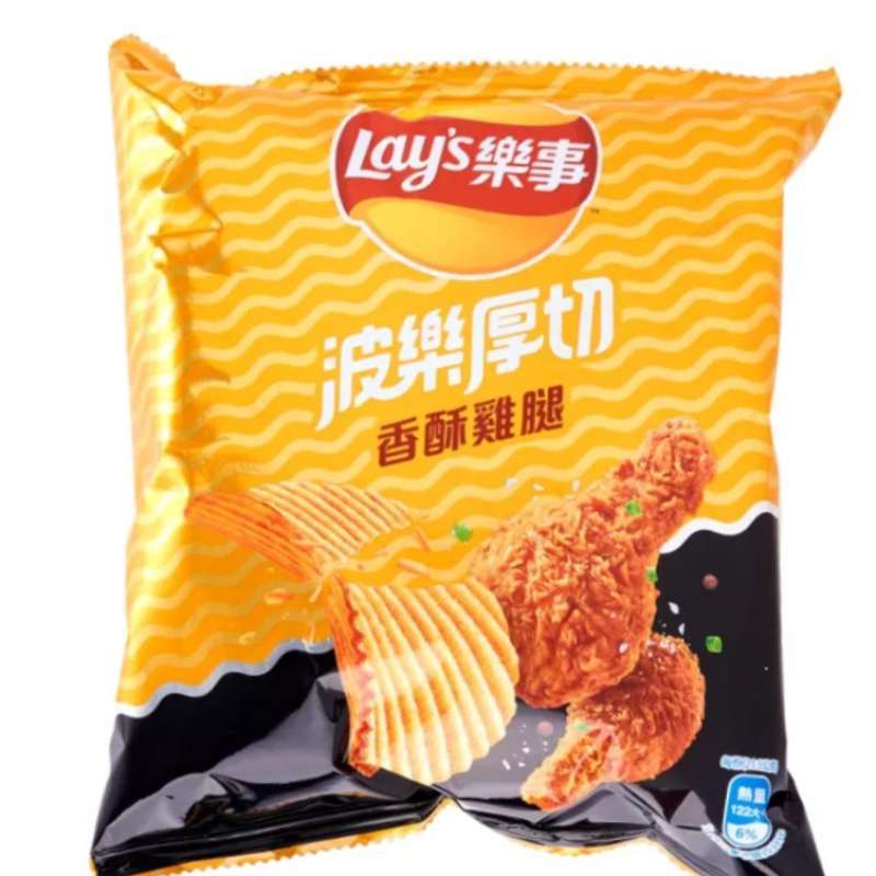 Jual Lays Fried Chicken Leg Flavoured Taiwan Potato Chips (43g) Di ...