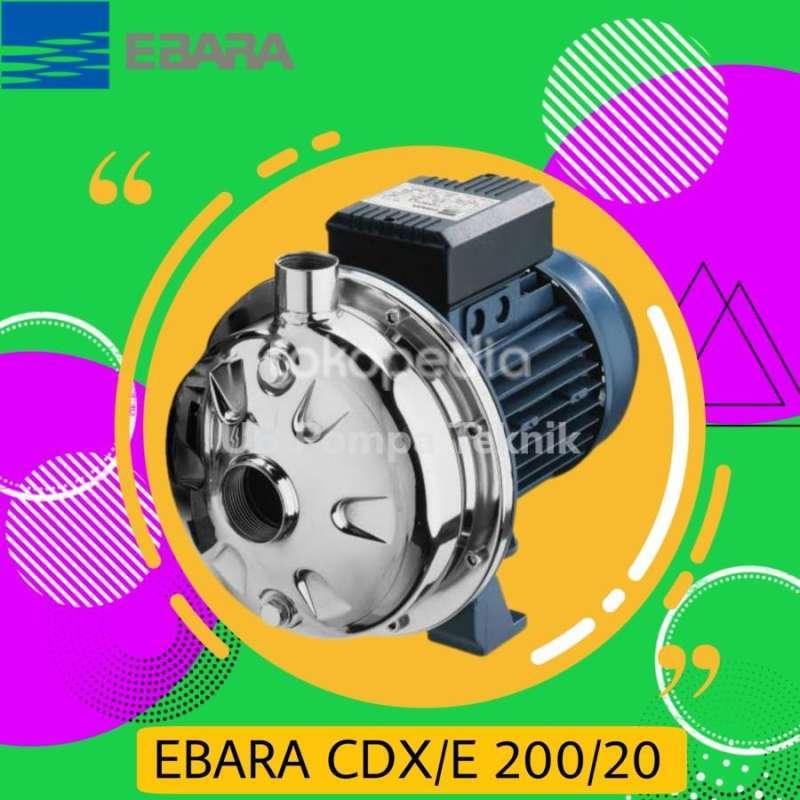 Jual EBARA CDX/E 200/20 Pompa Air Centrifugal Stainless di Seller UB Pompa Teknik - Kota Jakarta ...