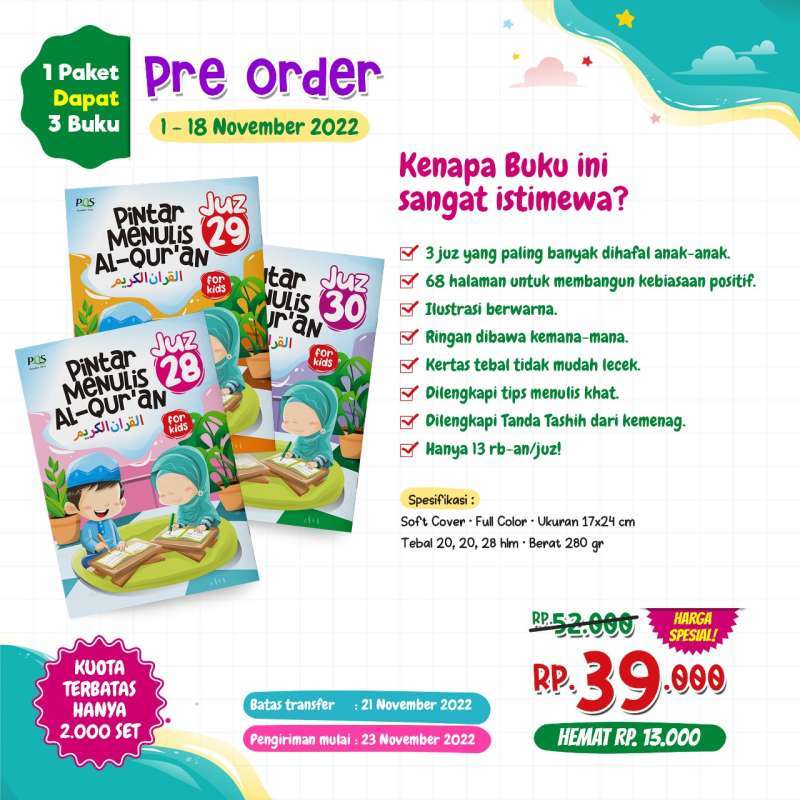 Jual Buku Pintar Menulis Al-quran Juz 28 29 Dan 30 Di Seller Bukuwanita ...