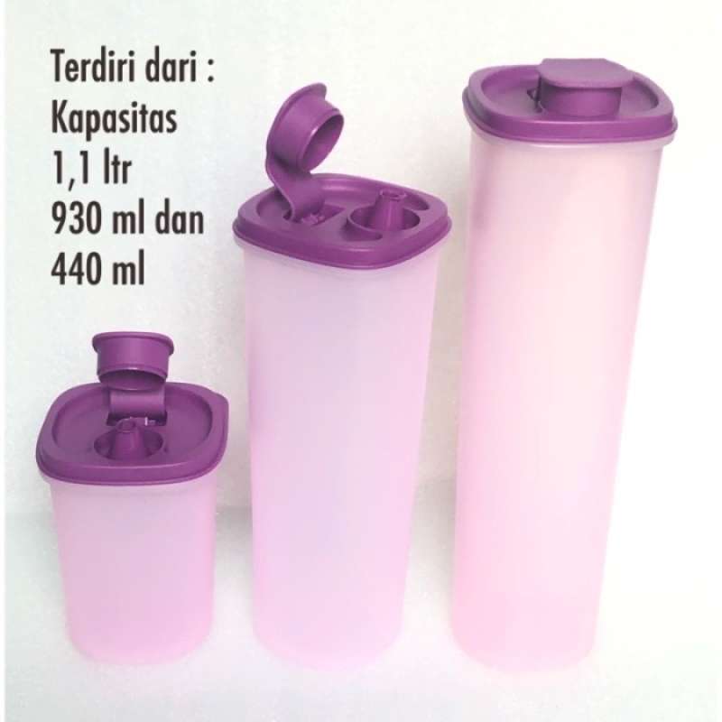 Promo Botol minyak botol kecap tupperware cooking oil set (3) Diskon 23 ...