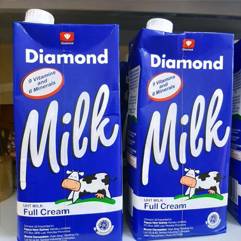 Jual Diamond susu UHT full Cream 1000ml di Seller Mahkota Frozen Food ...