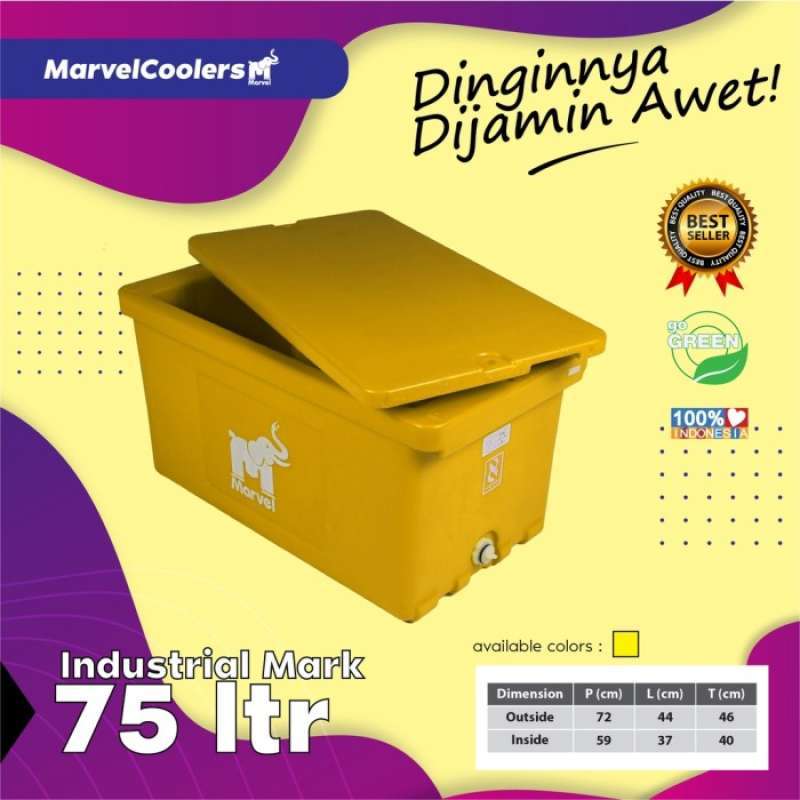 Promo Ice Box Cooler box 100 L Liter Cool box es marvel not lion star ...