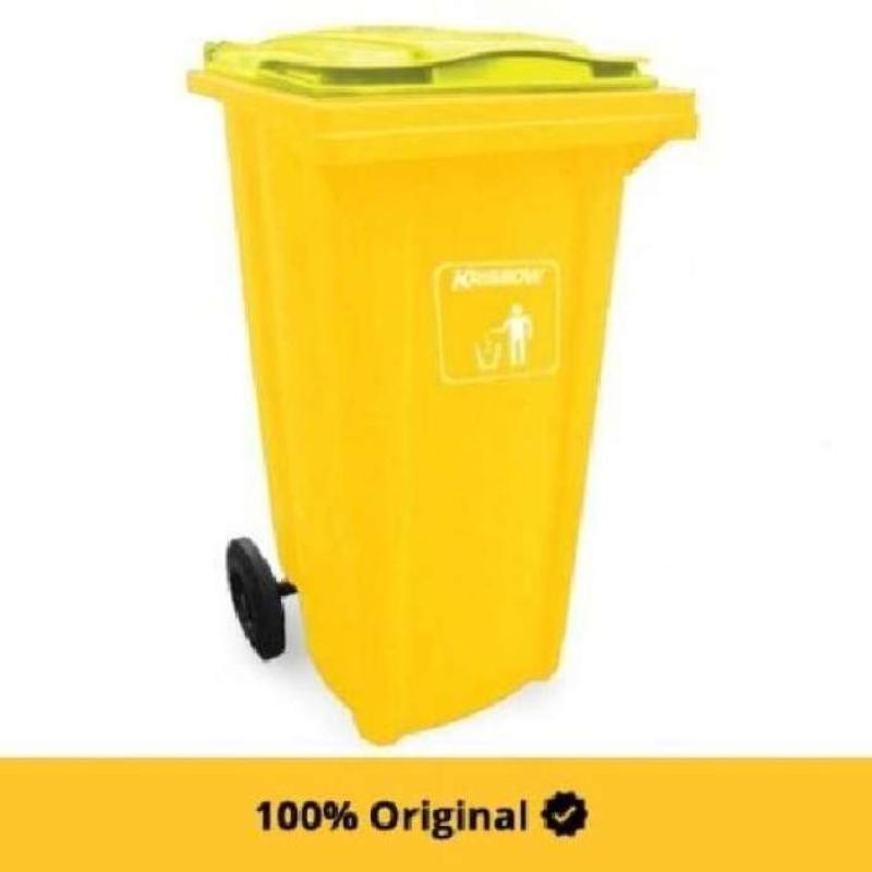 Jual krisbow 240 ltr tempat sampah plastik outdoor neo - kuning di ...