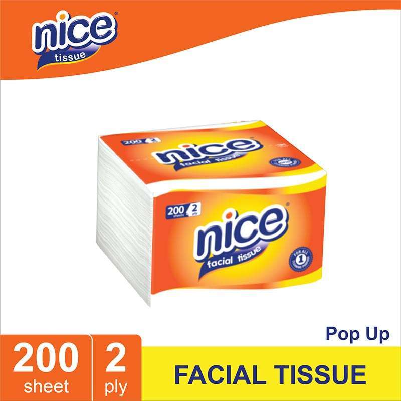 Jual Nice Pop Up Facial Tissue Kotak [200 Sheets/ 2 Ply] di Seller ...