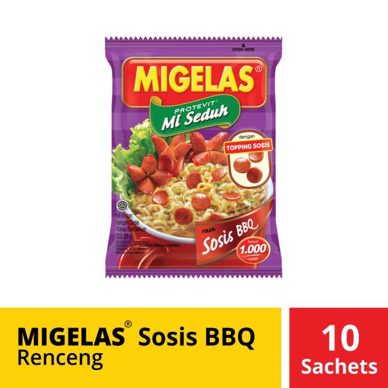 Jual Migelas Sosis Barbeque Renceng [10 Sachets/ 28 gram][BKS] di ...