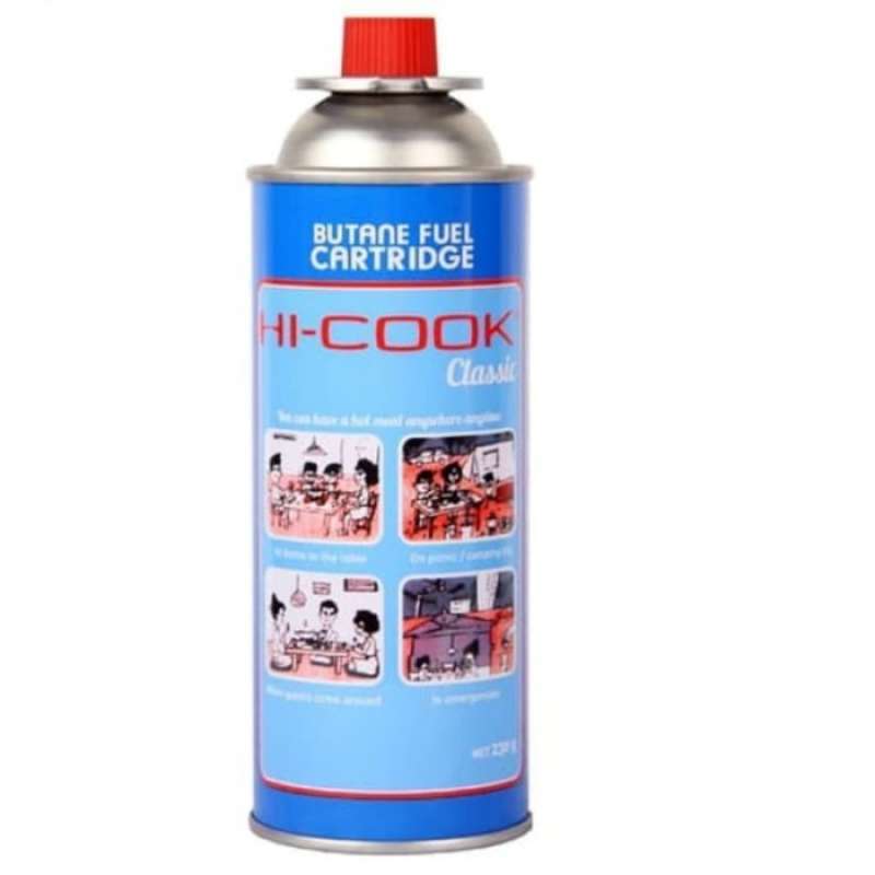 Jual Gas Cartridge HI-COOK 230 GR GAS Portable Kaleng Mini Gas di ...