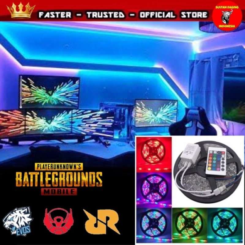 Jual Popular LAMPU RGB GAMING ROOM 5M LAMPU GAMING ROOM LED STRIP LAMPU ...