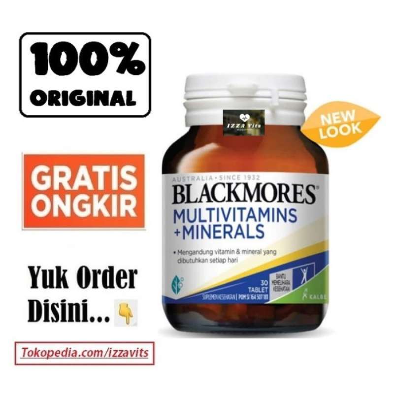 Jual Blackmores Multivitamins Multivitamin Minerals Mineral 30 BPOM Kalbe di Seller Pegazuz ...