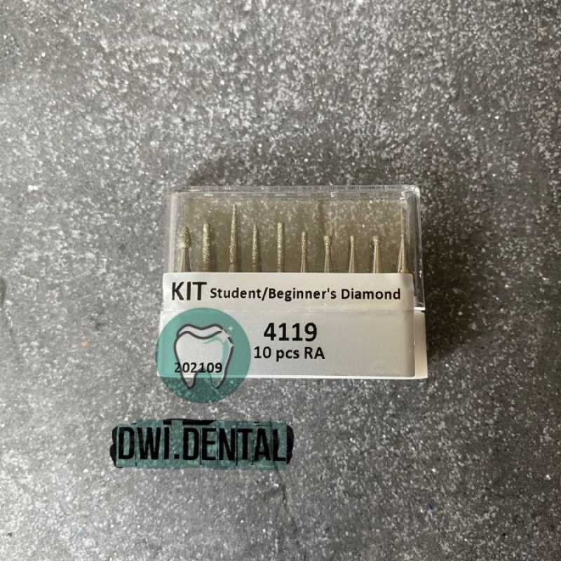 Promo Dental Bur Student kit diamond burs low speed Diskon 23% di ...