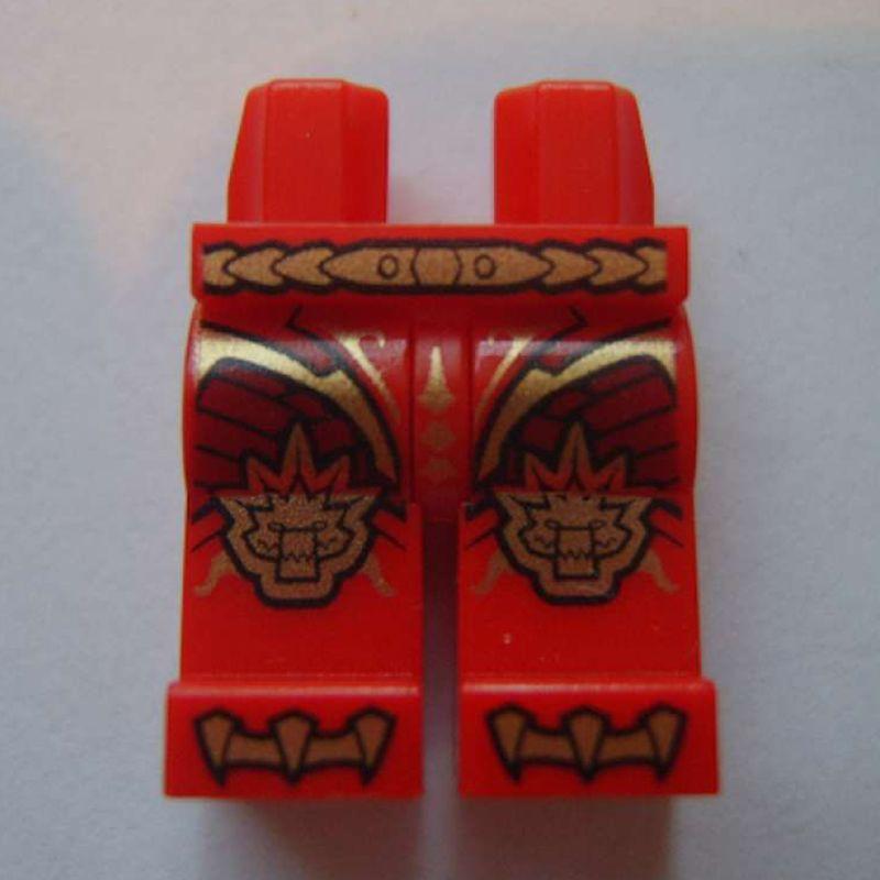 Jual LEGO Part Hips and Red Legs with Gold Belt, Armor with Scales and ...