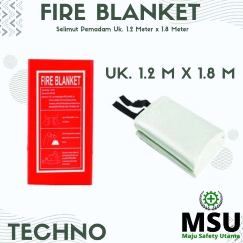 Promo fire blanket 1.2 x 1.8 meter selimut pemadam api 1.2 m x 1.8 m Diskon 23% di Seller Axie ...