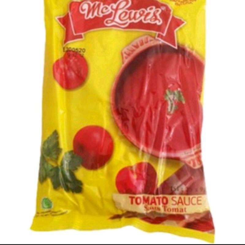 Jual {1 pack isi 25 pcs} Mc Lewis Tomato Sauce 9gr Mc Lewis Saus Tomat ...