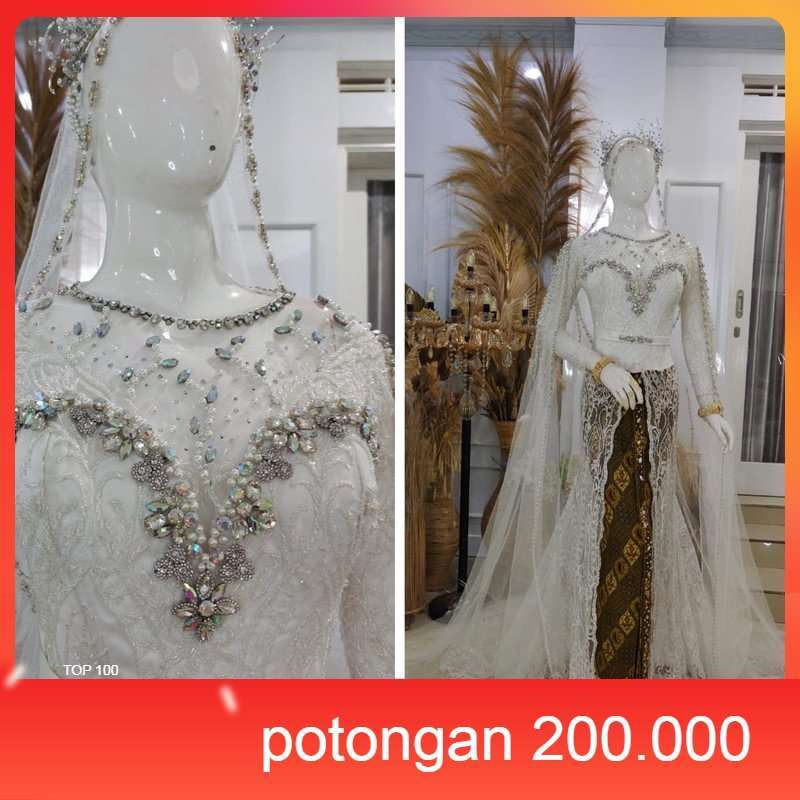 Jual Gaun Putih Hijab 🏷️ Model Premium Original Terbaru & Harga Murah ...