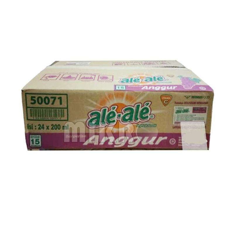 Jual Ale Ale Cup WingsFood ale-ale kap Minuman [200 mL/ 24 pcs/ Dus ...