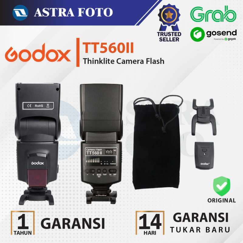 Promo Godox Tt-560 Ii / Tt560Ii + Wireless Trigger Speedlite Flash ...