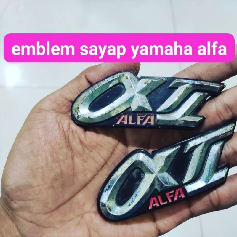 Jual Logo Emblem Tulisan Sayap Yamaha Alfa Original di Seller Rioz ...