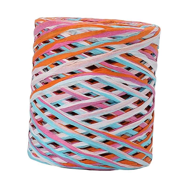 Jual Colored Paper String Raffia Ribbon for Gift Wrapping Craft ...