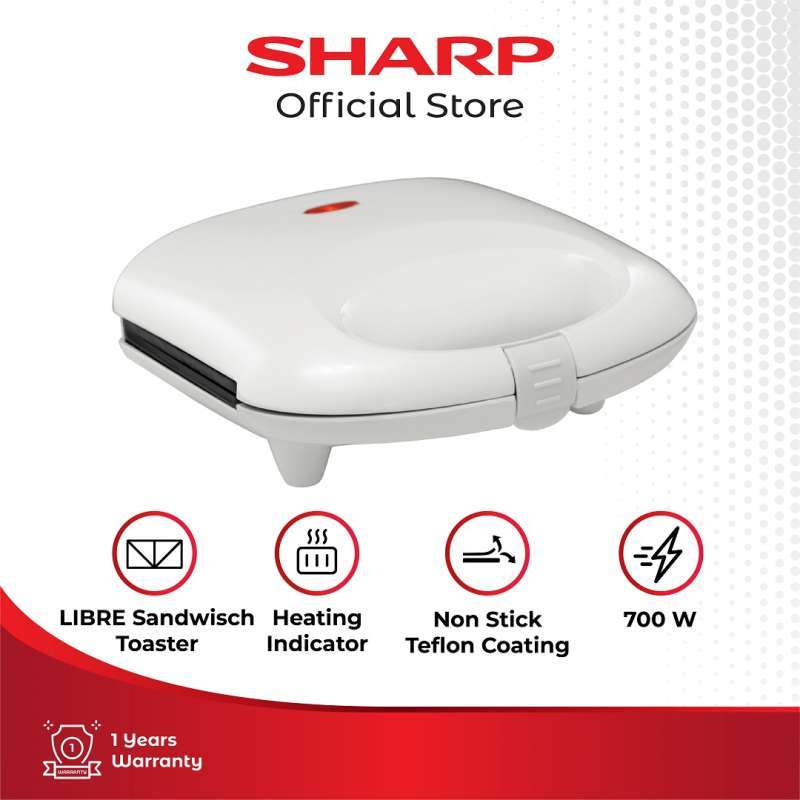 Promo Sharp Kzs-70l(w) Sandwich Toaster Libre Multiplate Non Stick 700 ...