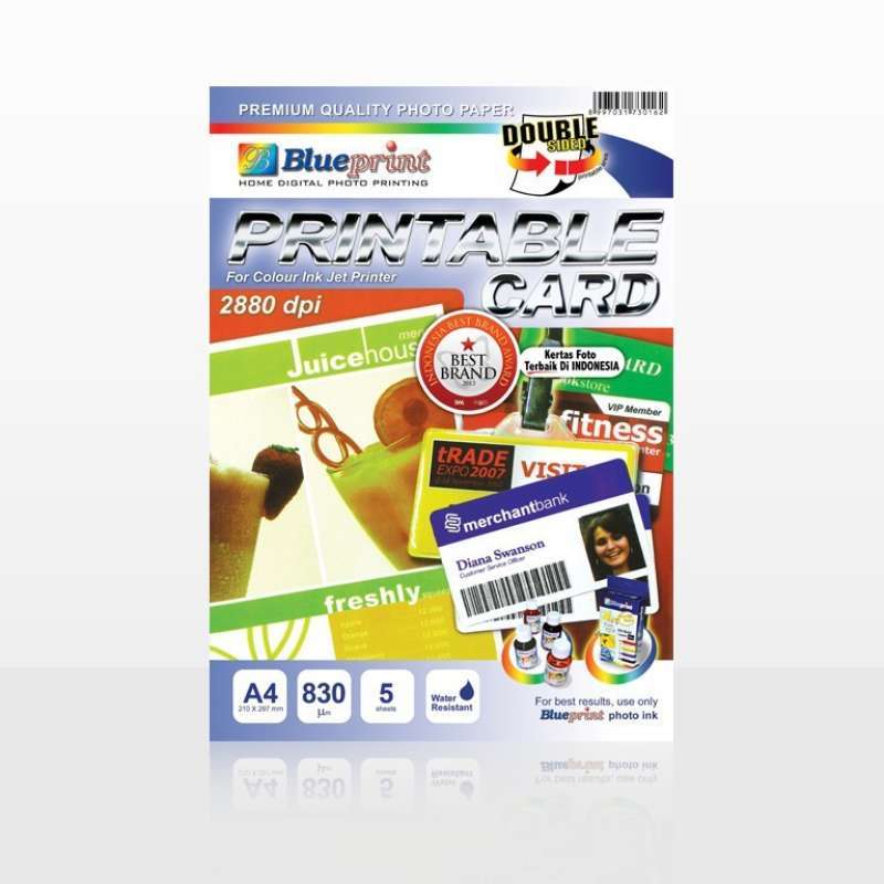 Jual Paper Id Card Blueprint / Printable Card Di Seller Sabang Computer ...