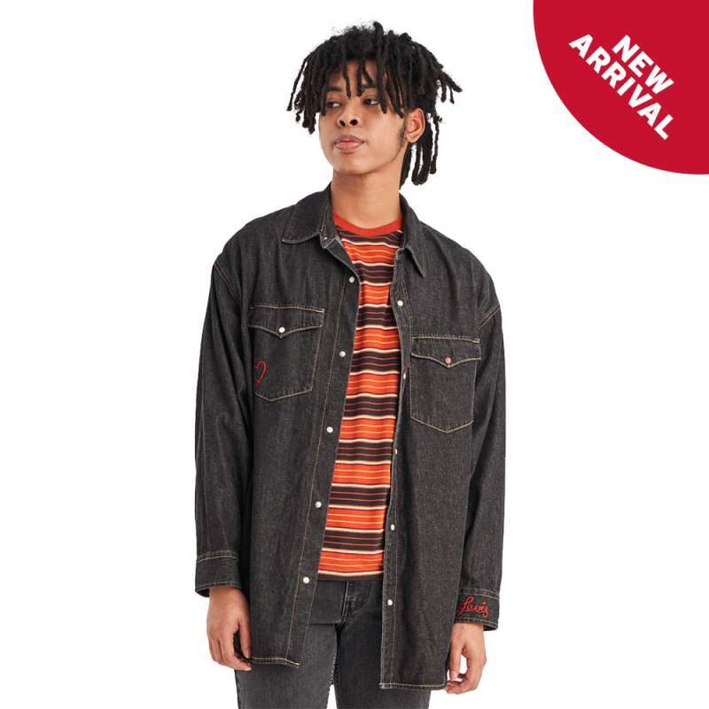 Jual Levi's® Men's Western Denim Overshirt Cny Midnight Hare (A3205 ...