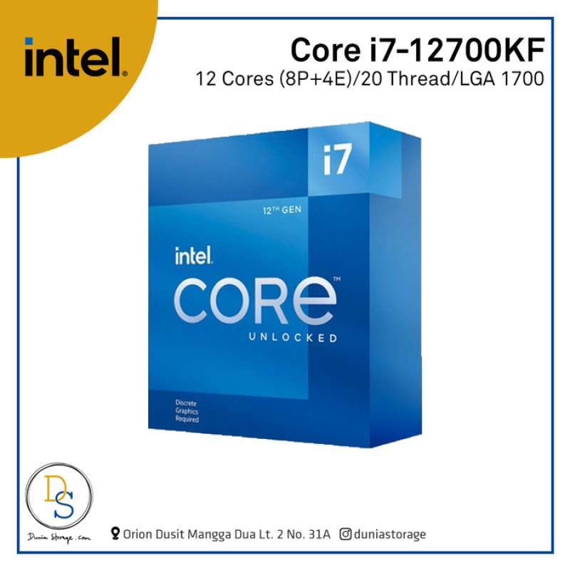 Promo INTEL Core i7 12700KF 12 Core 20 Threads Alder Lake LGA1700 Processor - Multivariasi ...