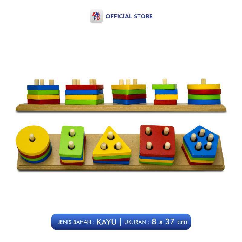 Jual Mainan Edukasi Balok Kayu Alat Peraga Untuk Anak Tk Paud Edukatif ...