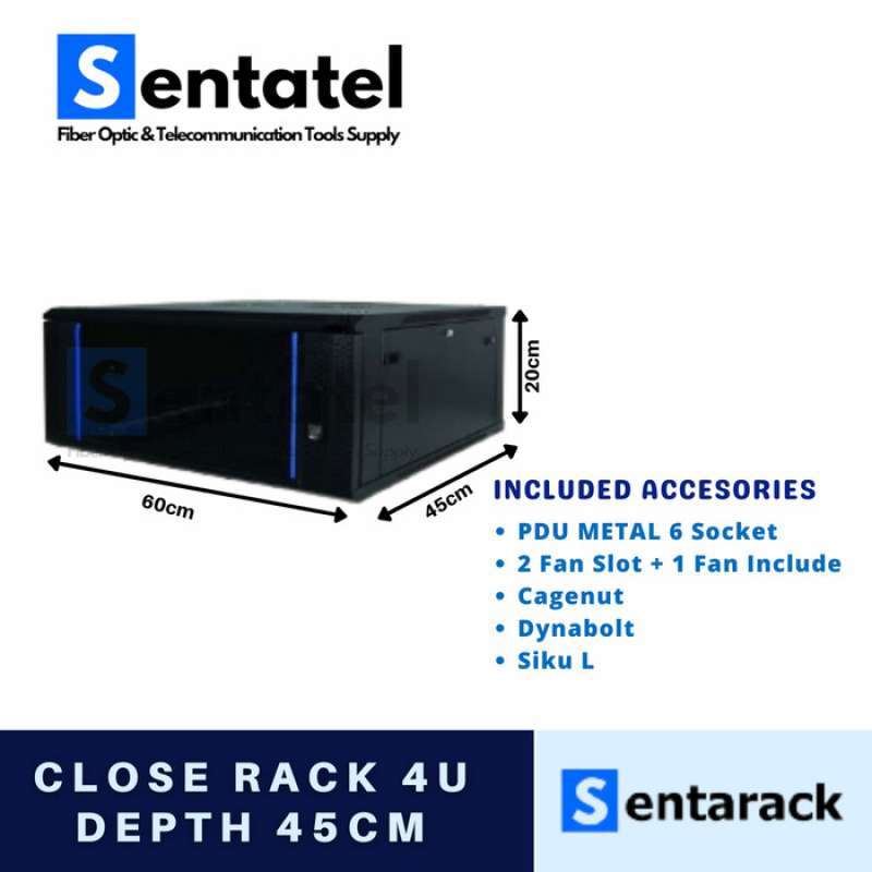 Promo Close Rack 4u / Rack Server 4U Depth 45 cm Diskon 9% di Seller ...