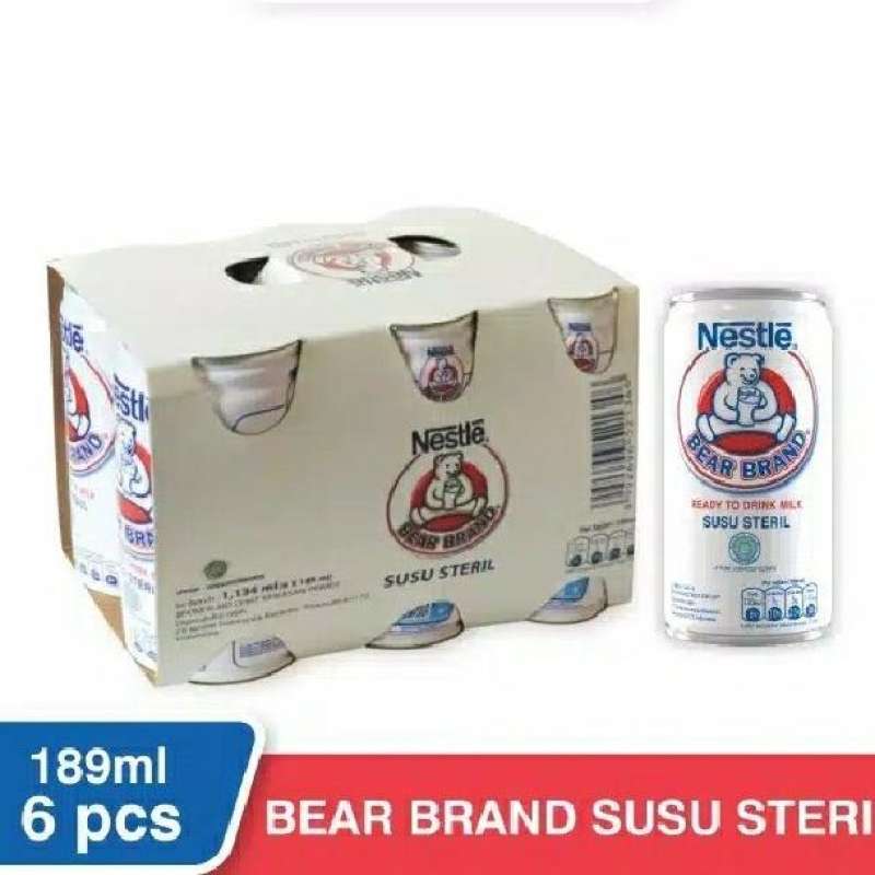 Jual Bear Brand RTD Milk Tin Multipack 189ml x 6/bearbrand di Seller ...