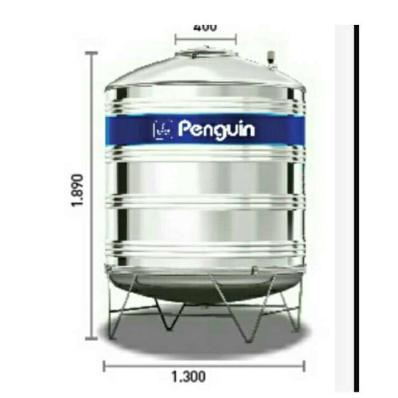 Jual Tangki Air Penguin TBSK 2000 Liter Stainless Steel Water Tank ...