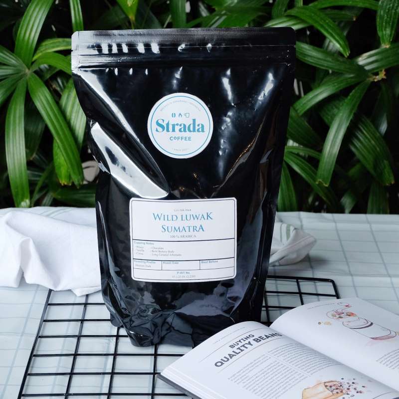 Jual Strada Coffee Wild Luwak Sumatra Biji Kopi [1000 g] di Seller ...
