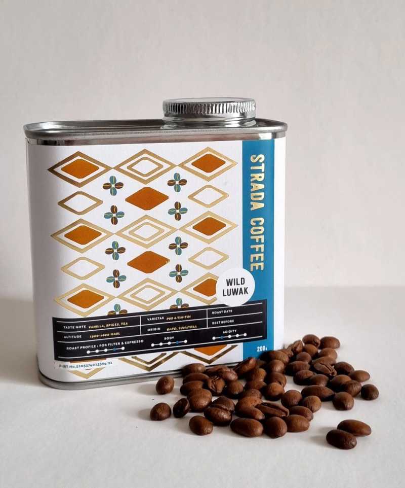 Jual Strada Coffee Wild Luwak Sumatra Biji Kopi [1000 g] di Seller ...
