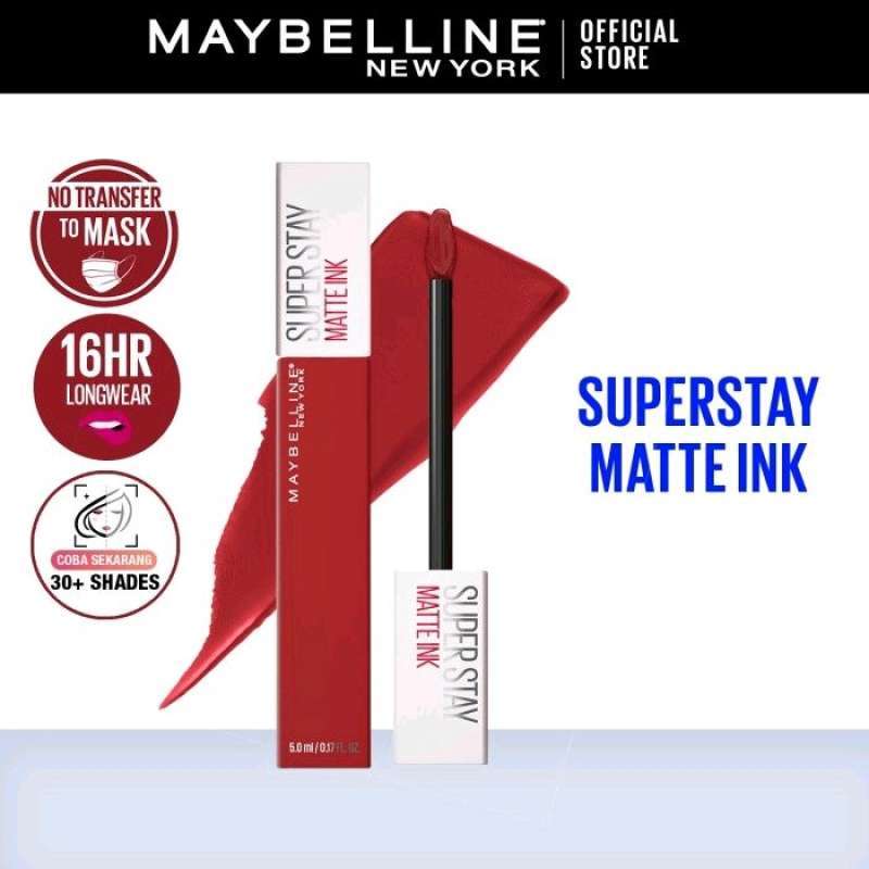 Maybelline Superstay Matte Ink Overseer Lengkap Harga Terbaru Juli 2024 ...