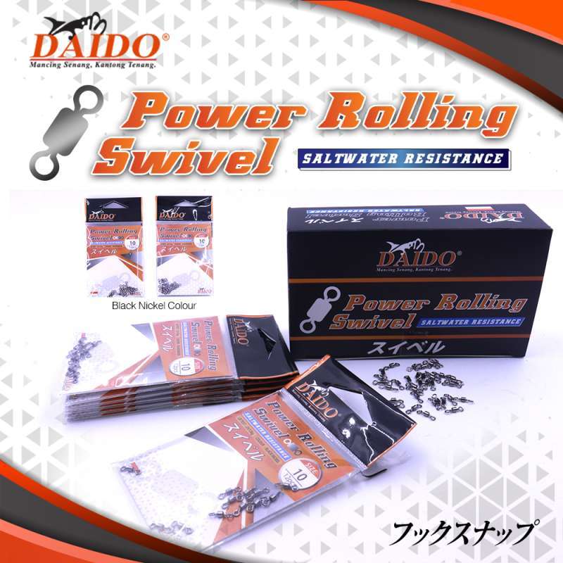Promo Daido Power Rolling Swivel Saltwater Resistance Ukuran 1 Sampai ...