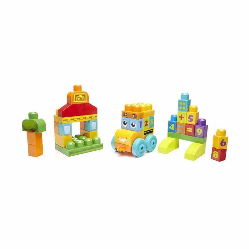 Jual Mega Bloks Building Basics Counting Bus 123 Blocks & Stacking Toys ...