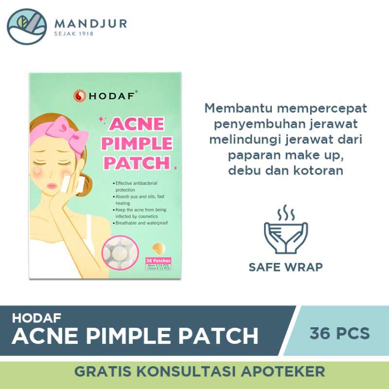 Jual Acne Pimple Patch Hodaf - Sticker atau Plester Jerawat 36 Patches ...