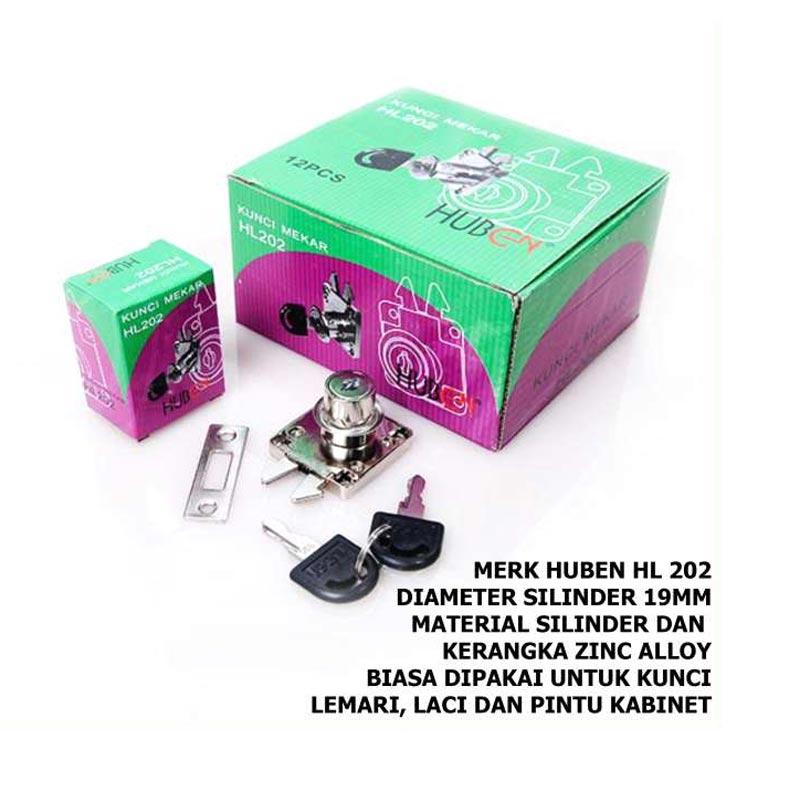 Jual HUBEN HL-202 Mekar Kunci Lemari dan Laci di Seller tjhome - Pucung ...