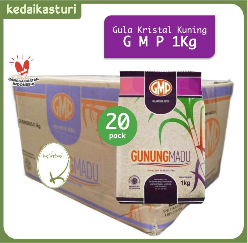 Promo Gula GMP Kristal Kuning [1 Kg x 1 Karton x 20 Pack] Diskon 14% di Seller Toko Batak - Kab ...