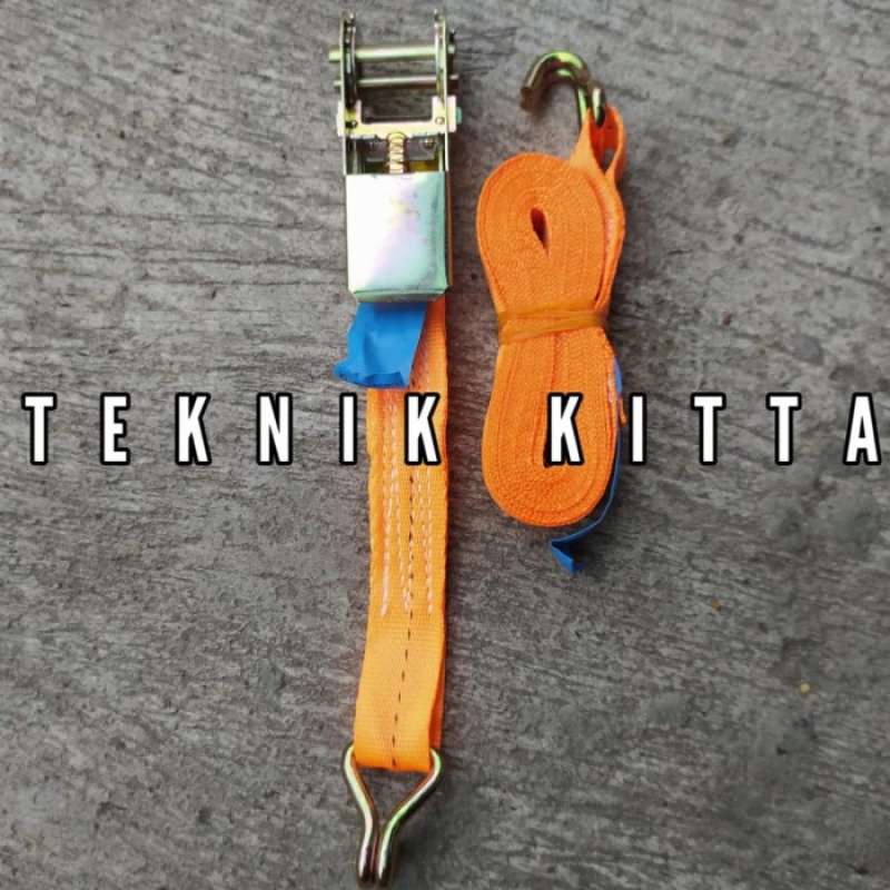 Jual Alat Pengikat Barang Motor Lashing 1 Inch 5 Meter Model Rachet Di ...