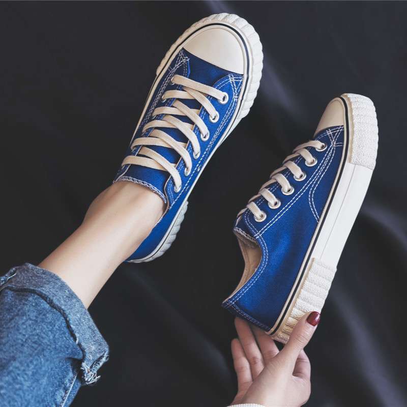 Jual Sepatu Kanvas Daisy Kecil Wanita Sepatu Putih Kecil Siswa Rendah ...