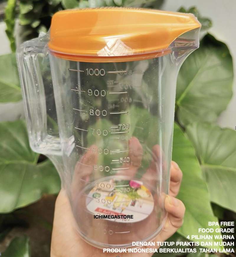 Jual Kitchen Measuring Pitcher 1 L /gelas Takar / Gelas Ukur + Tutup Di ...