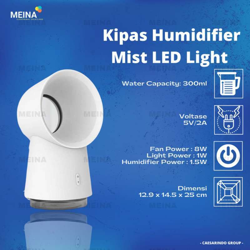Promo KIPAS ANGIN AIR COOLER AC MINI FAN HUMIDIFIER LED PENDINGIN ...