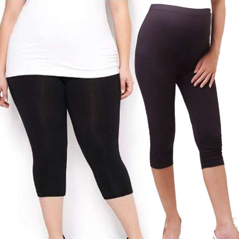 Jual Legging Pendek 3/4 Bahan Spandex Ukuran Standar & Jumbo / Leging ...